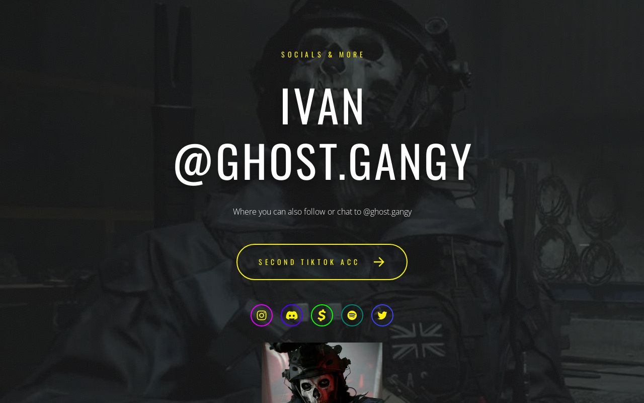 Ghost.Gangy’s carrd